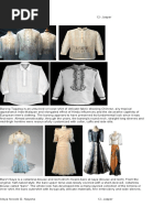 Barong Tagalog and Baro't Saya Overview | PDF | Clothing | Fashion