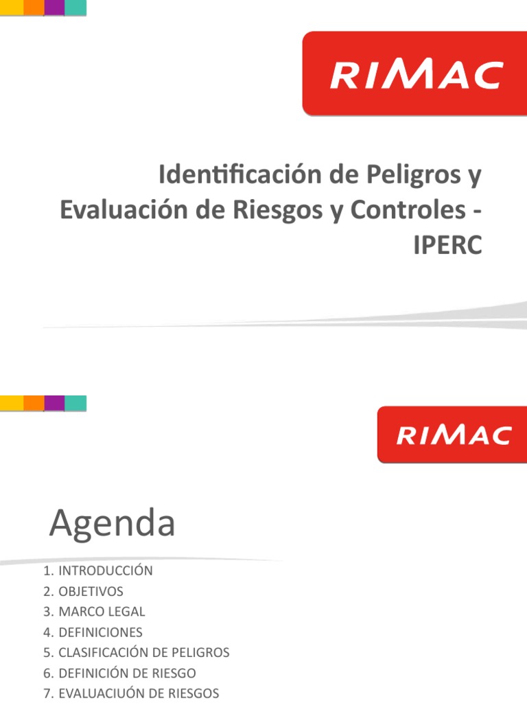 Identificación de Peligros y Evaluación de Riesgos RIMAC 2016 SV | PDF | Planificación | Riesgo