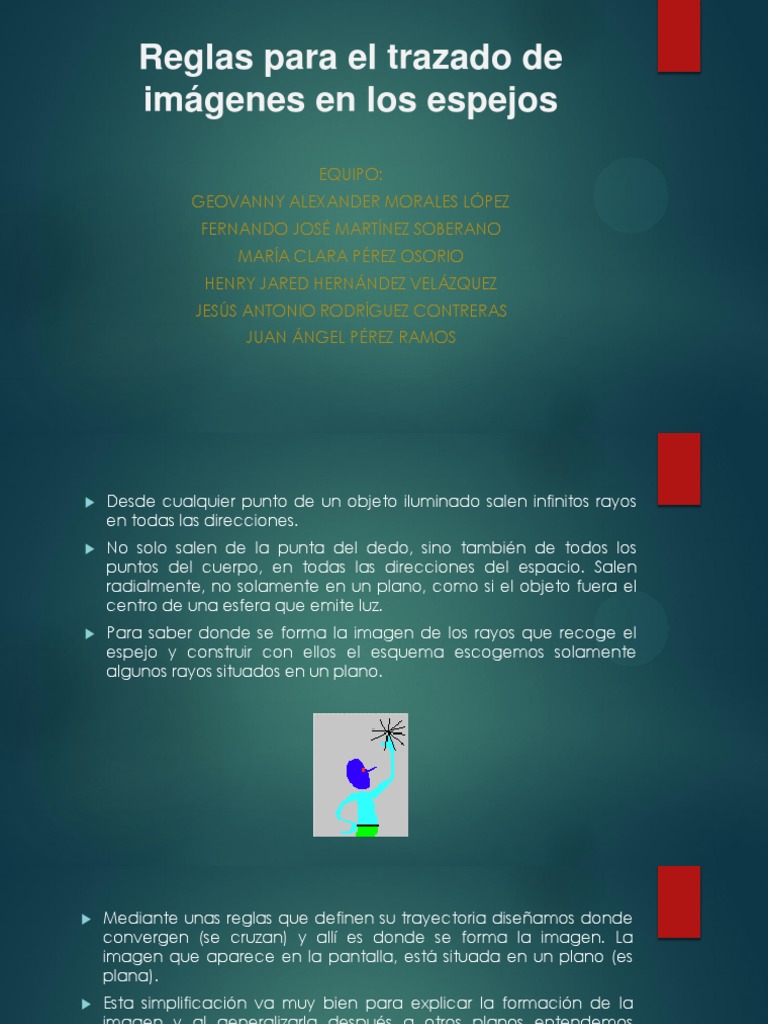 2.3 Trazo de Rayos en Espejos Planos y Curvos | PDF | Espejo | Geometría