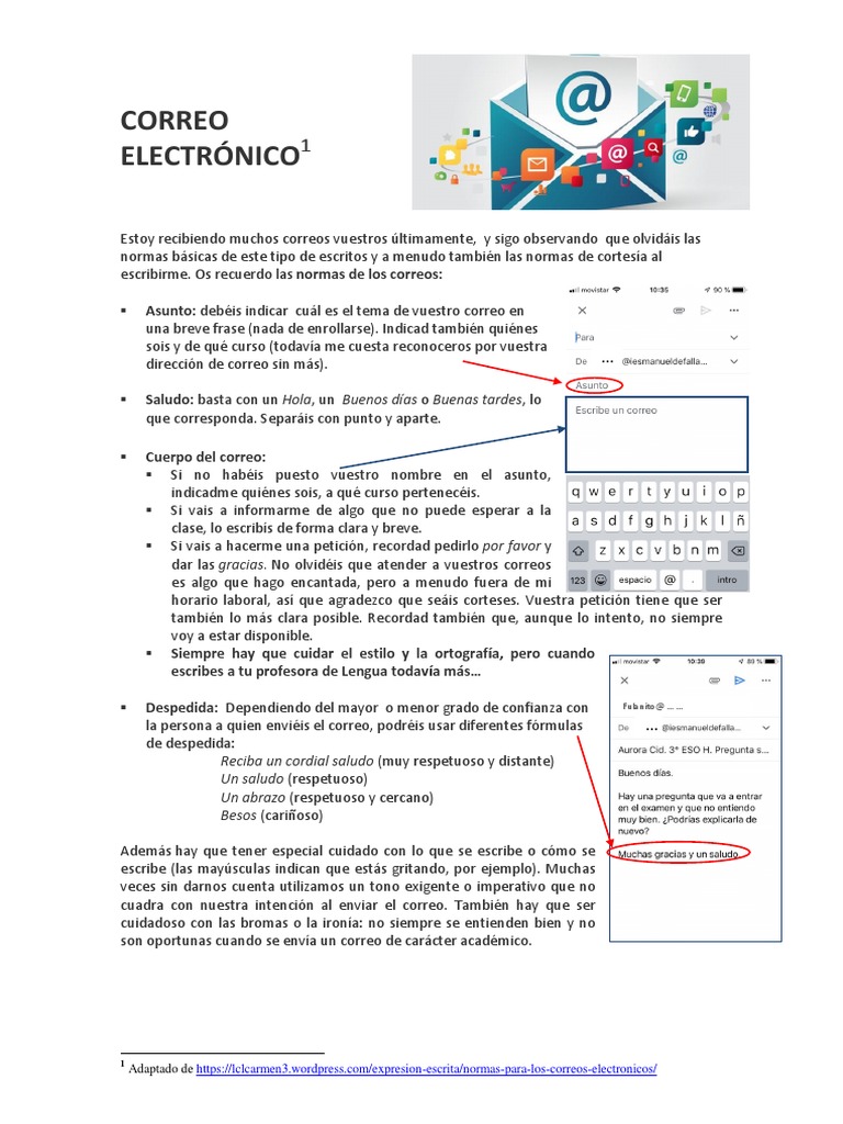 Cómo Redactar Un Correo | PDF