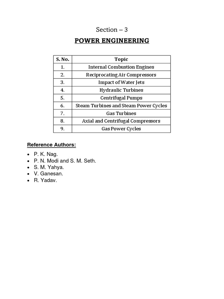 03 Power Engineering | PDF | Gas Technologies | Energy Conversion