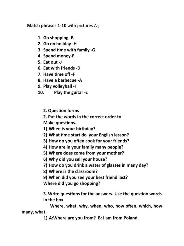 English Lesson | PDF