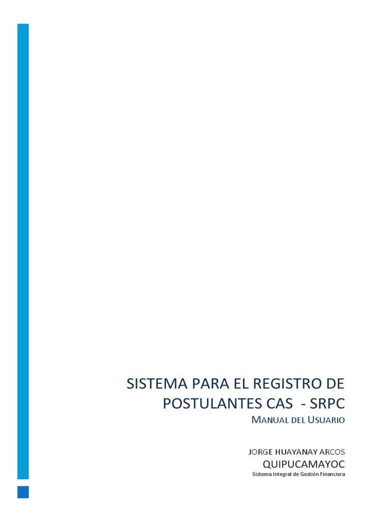 Manual de SRPC | PDF | Contraseña | Usuario (informática)