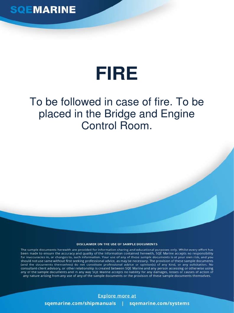 Ship Fire Emergency Protocol | PDF | Ships | Shipping