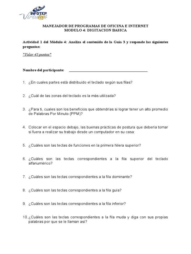 Actividad 1 Modulo 4 | PDF
