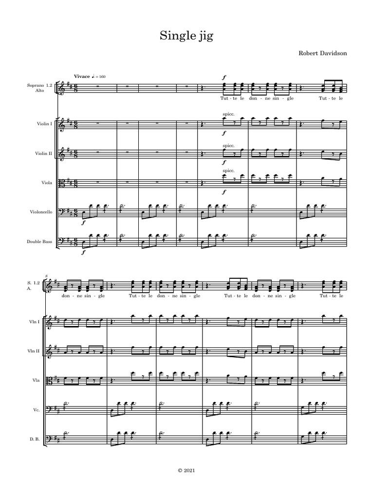 Single Jig: Robert Davidson | PDF