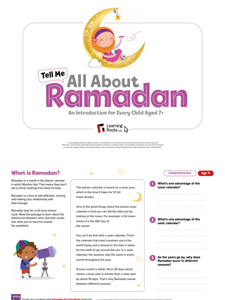 Tell Me All About Ramadan v2 | PDF | Ramadan | Quran