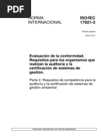 Iso Iec 17021-1 Español | PDF | Auditoría | Calidad (comercial)