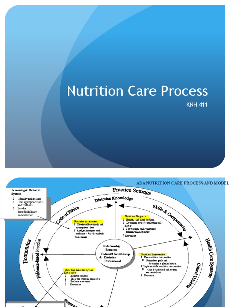 Nutrition Care Process Overview | PDF | Medical Diagnosis | Nutrients