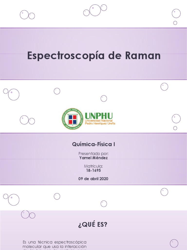 6.b Espectroscopia de Raman | PDF | Espectroscopía Raman | Fotón