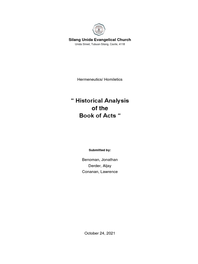 Analysis Of Book Of Acts Pdf Paul The Apostle Acts Of The Apostles