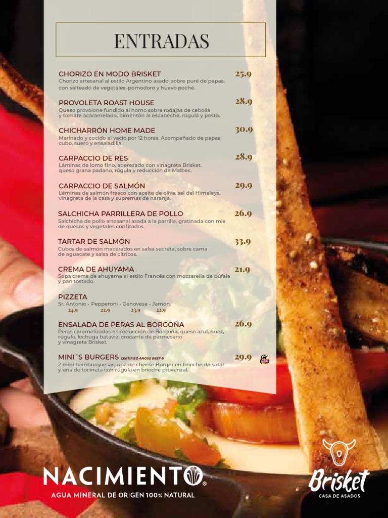 Menu Brisket FINAL | PDF | filete | pesto