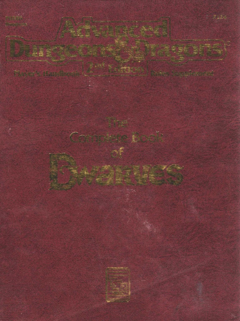 Complete Book of Dwarves | PDF