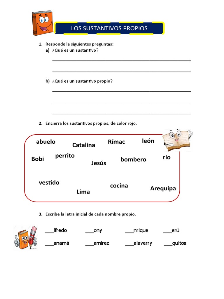 Sustantivos Propios | PDF
