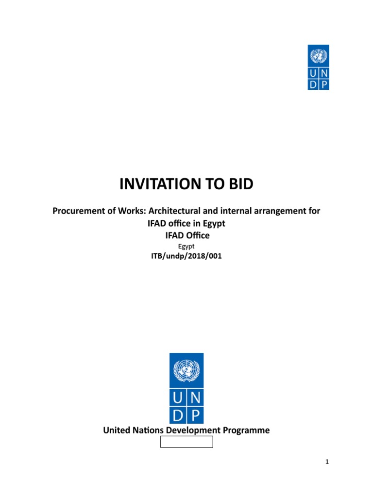 Invitation To Bid (ITB) | PDF | Specification (Technical Standard ...