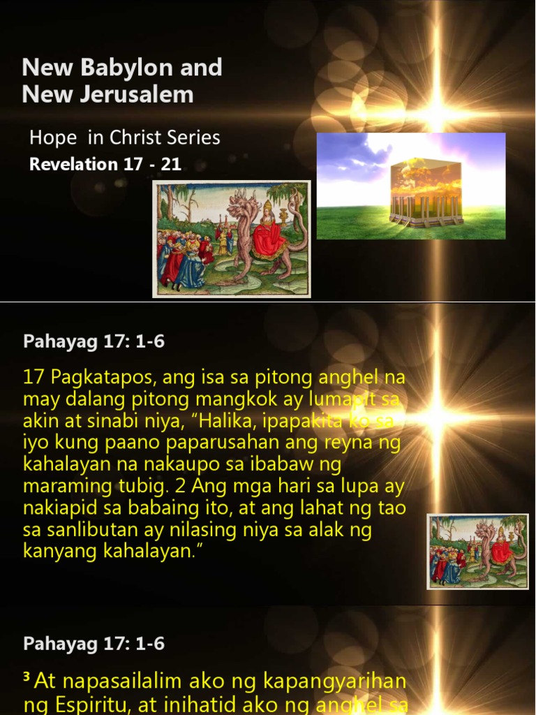 New Babylon and New Jerusalem - Hope in Chirst - Revelation Series | PDF