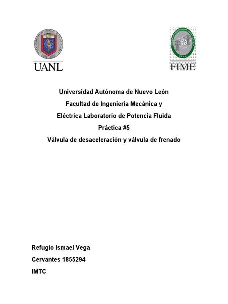 LPF Práctica 5 Potencia Fluida | PDF | Presión | Bomba