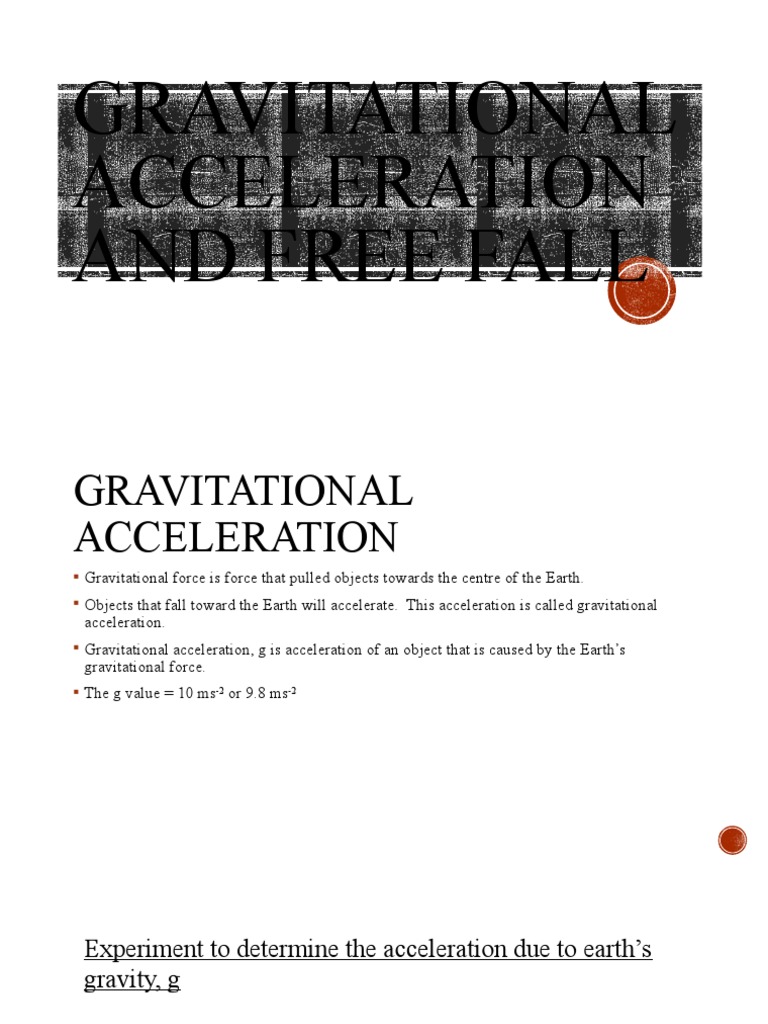Gravitational Acceleration and Free Fall | PDF | Mass | Inertia