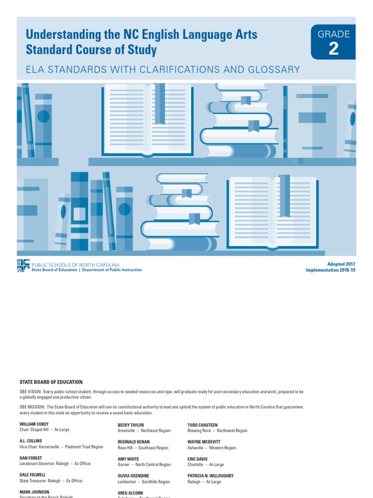 Understanding The NC English Language Arts Standard Course of Study ...