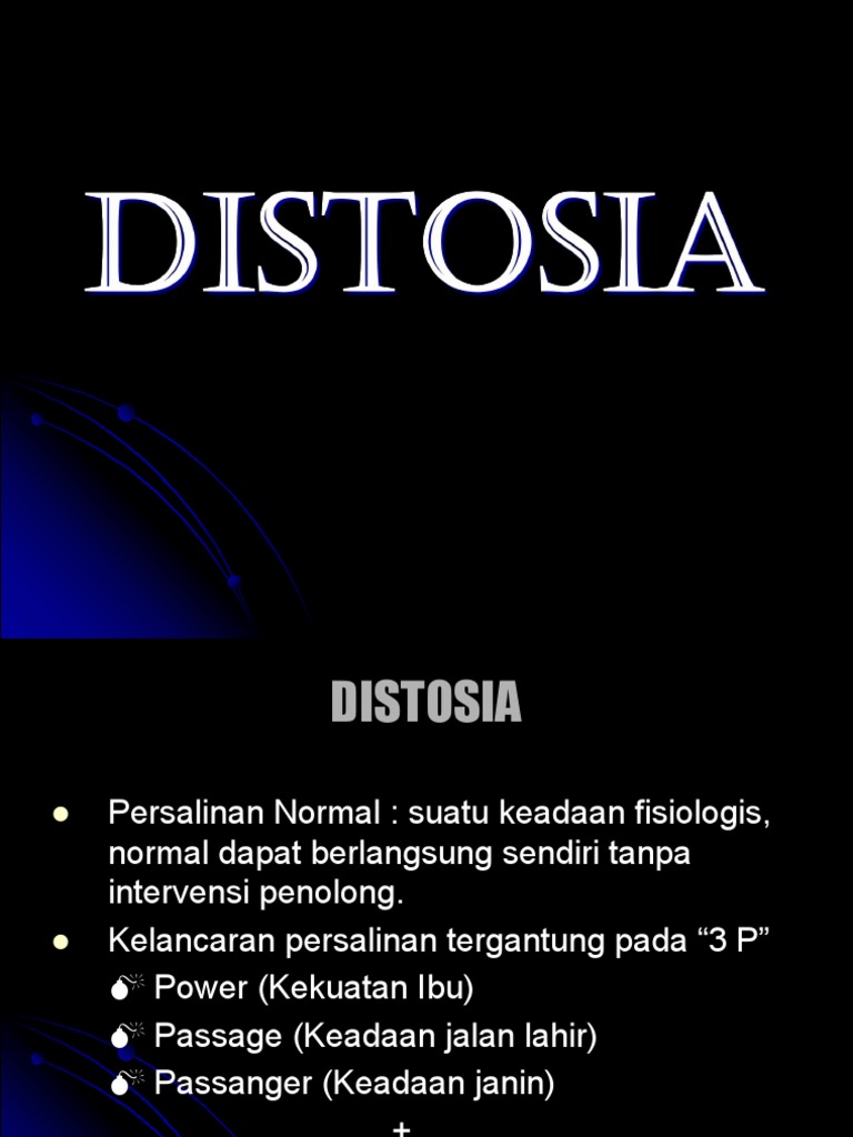 Distosia Umum | PDF