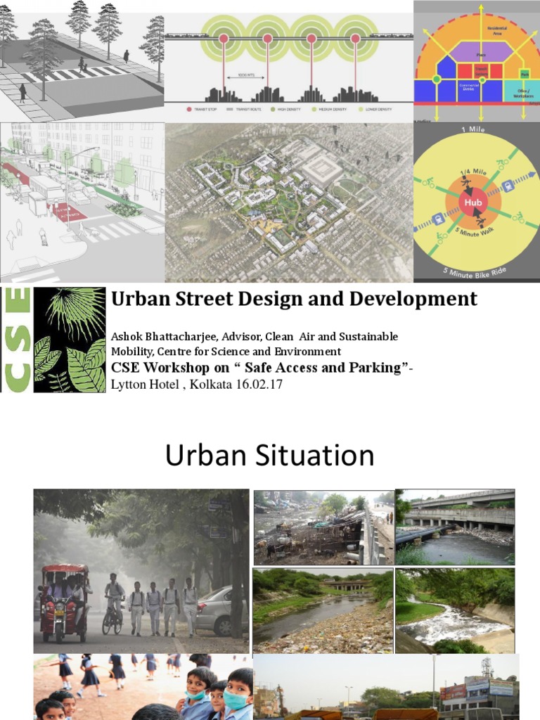 Urban Street Design | PDF | Traffic | Street