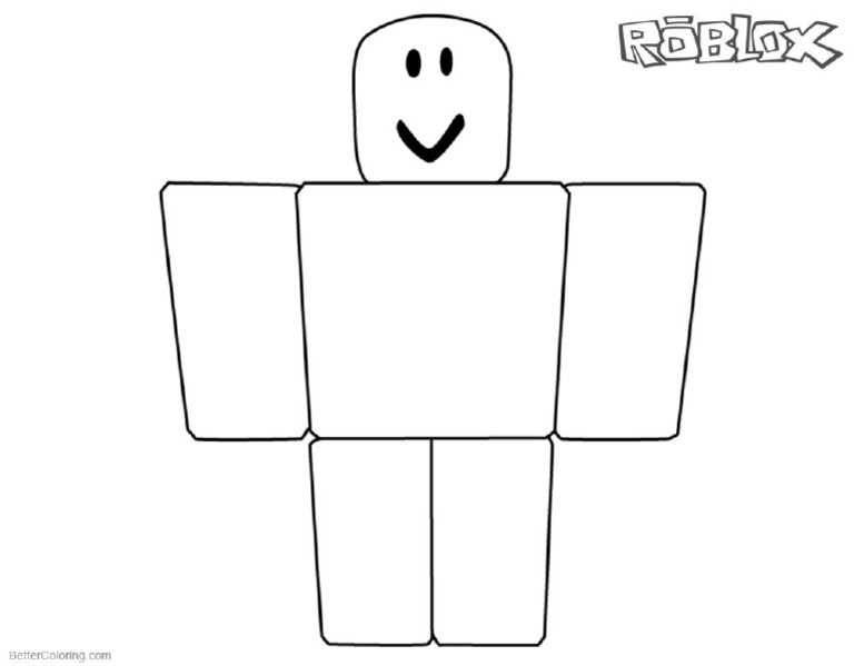 Roblox Noob Coloring Pages Simple Noob Picture | PDF