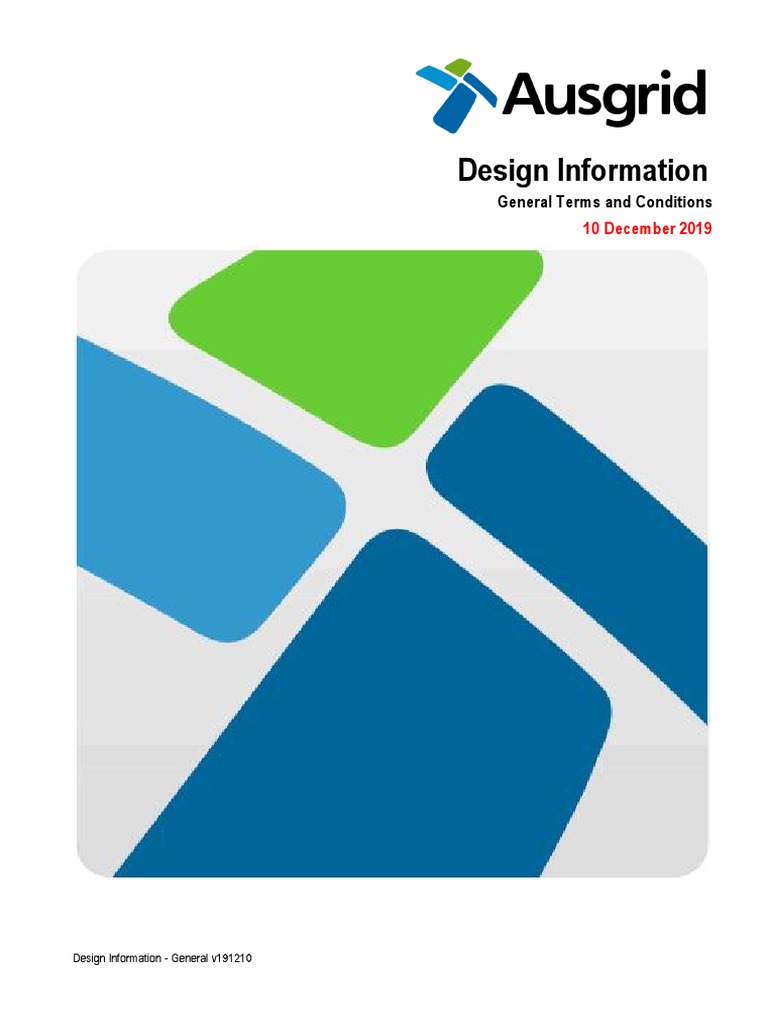 Ausgrid Design Information Overview | PDF | Electrical Substation ...