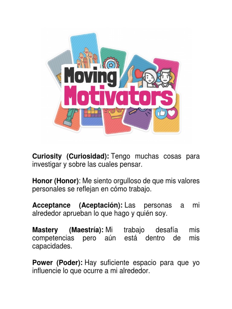 Moving Motivators | PDF