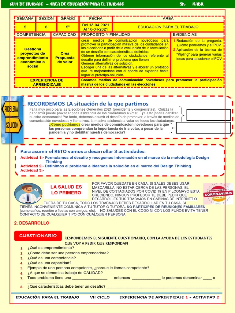 Emprendimiento y Design Thinking en EPT | PDF | Iniciativa empresarial