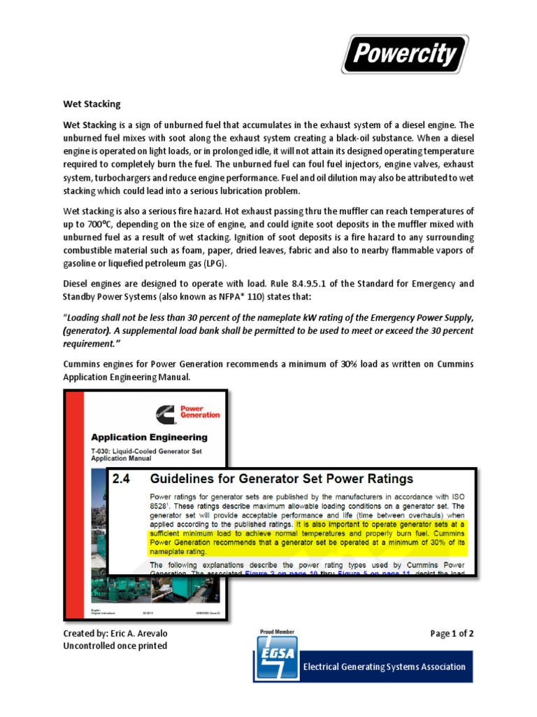 Wet Stacking: Wet Stacking Is A Sign of Unburned Fuel That Accumulates ...