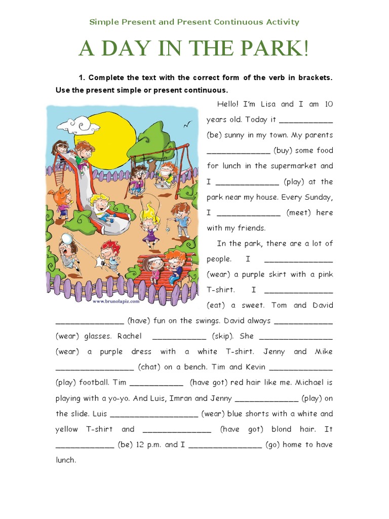 Present Simple vs Continuous in Context | PDF