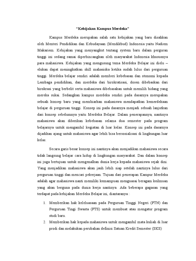 Kampus Merdeka | PDF