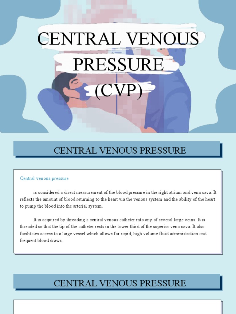 Central Venous Pressure (CVP) | PDF | Vein | Heart