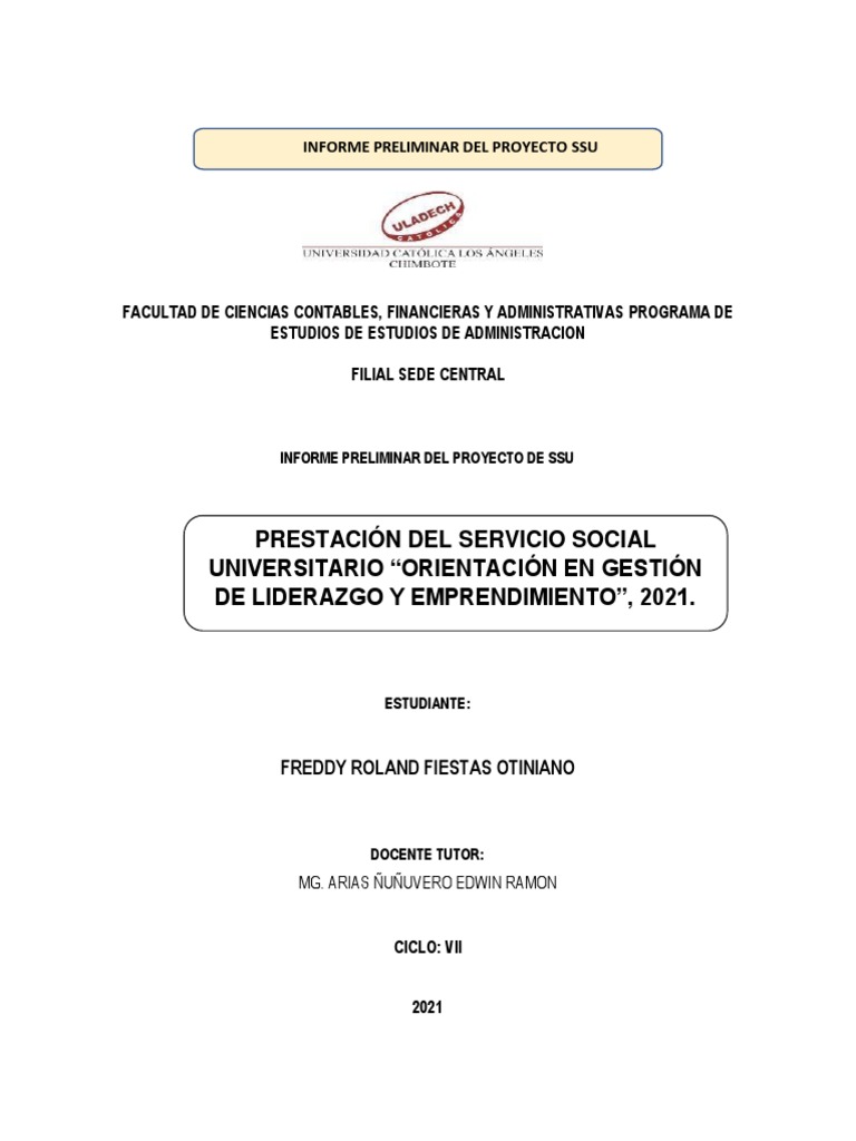 Formato Del Informe Preliminar Ffiestas-3 | PDF | Iniciativa ...