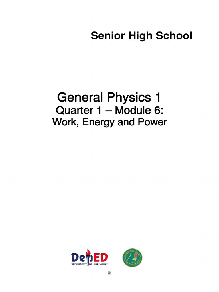 General Physics Module 6 | PDF