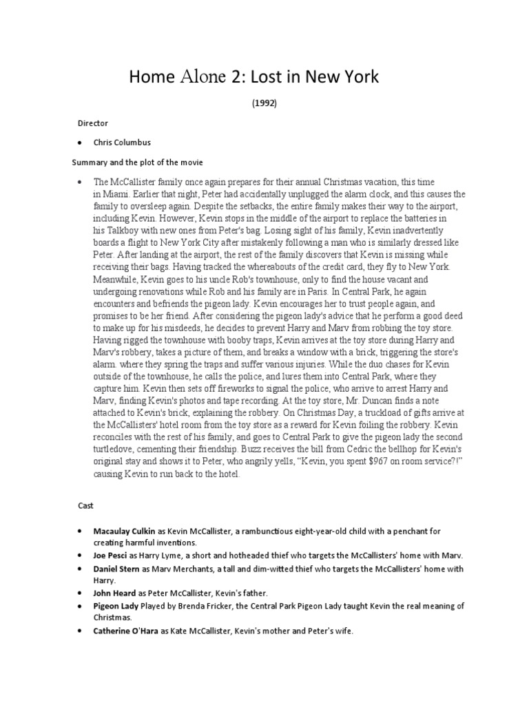 Home Alone 2 | PDF