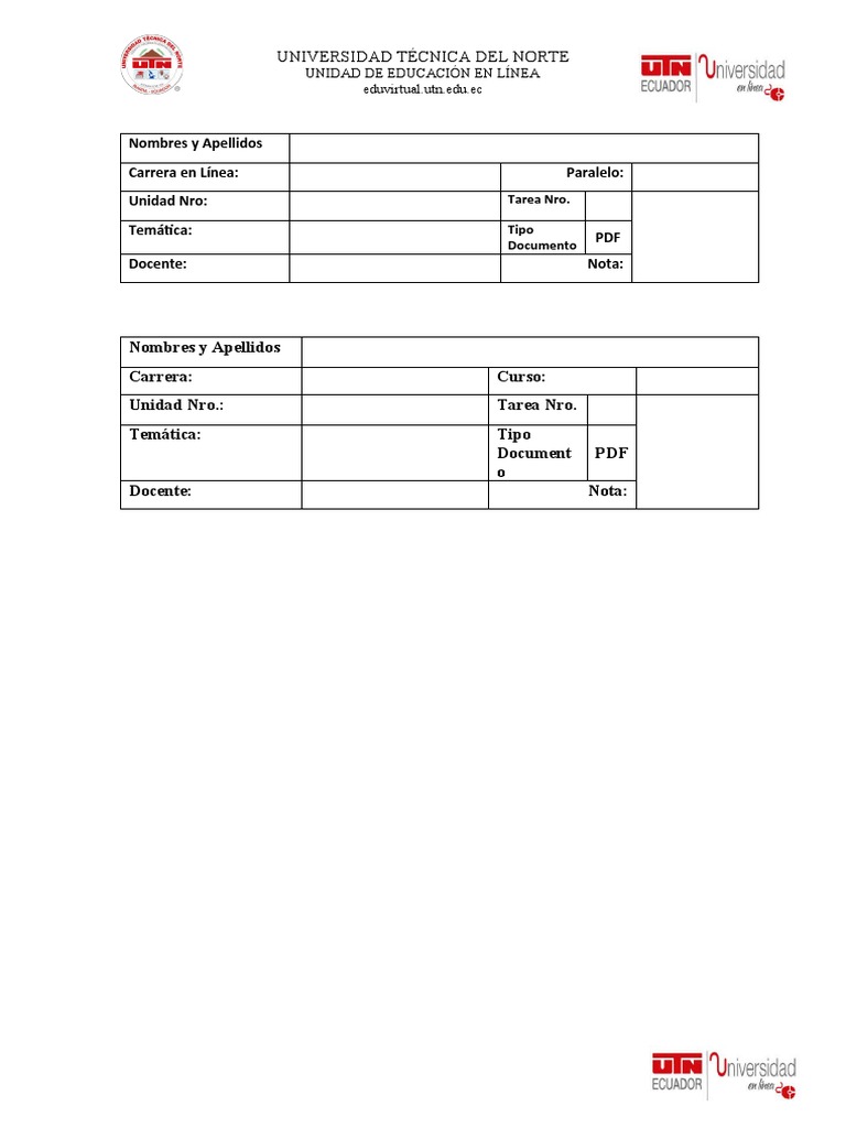 Formato Tareas UTN | PDF