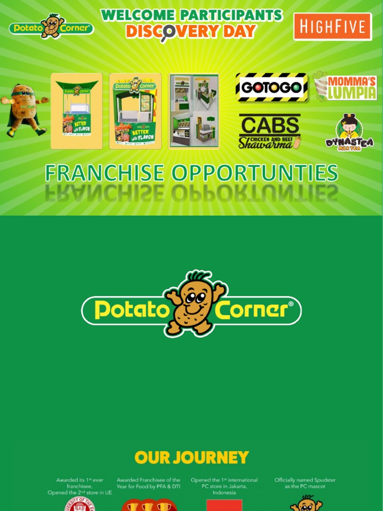 Potato Corner Franchise Overview | PDF | Franchising | Return On Investment