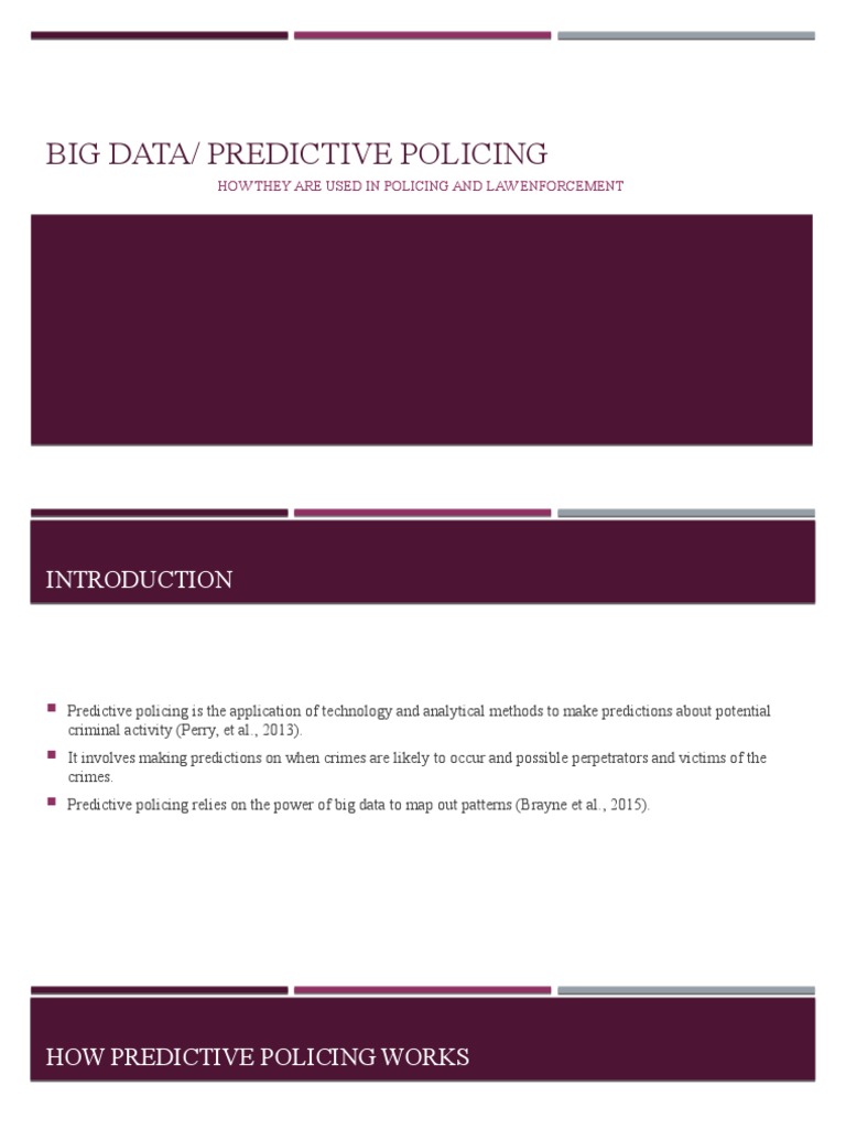 Predictive Policing: Benefits and Challenges | PDF | Big Data | Crime ...