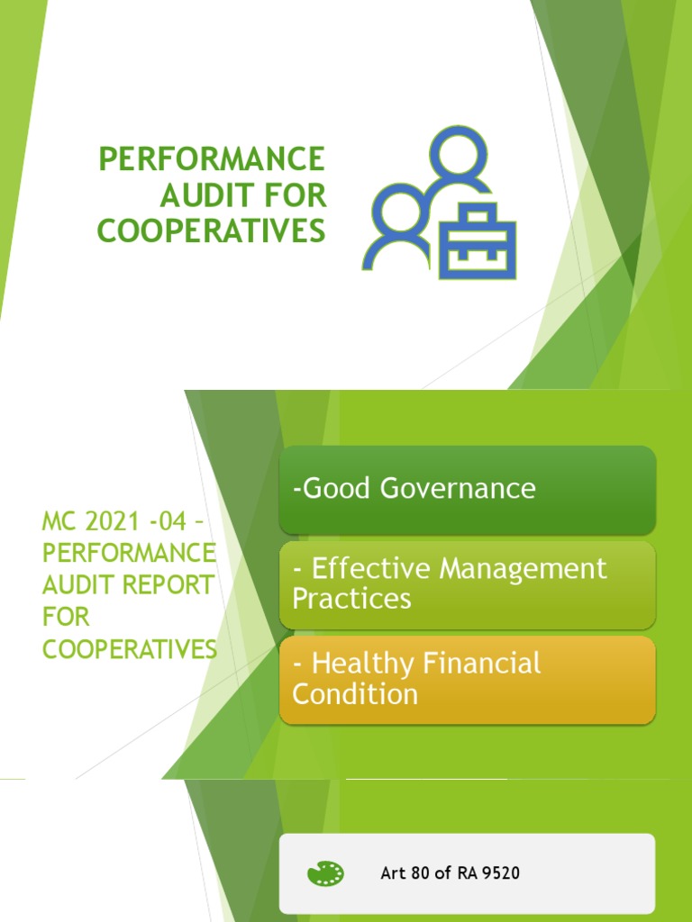 Performance Audit Guidelines for Cooperatives | PDF | Interest | Loans