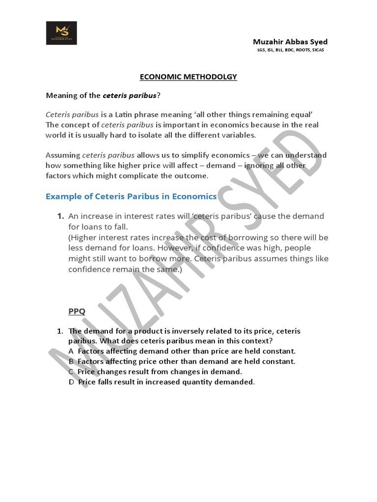 Econ Systems and Methodology | PDF | Market Economy | Profit (Economics)