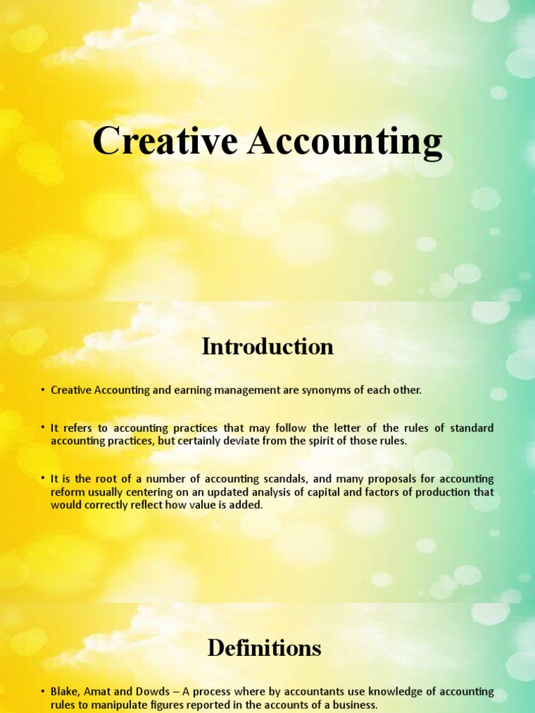 Creative Accounting Explained | PDF | Business | Law