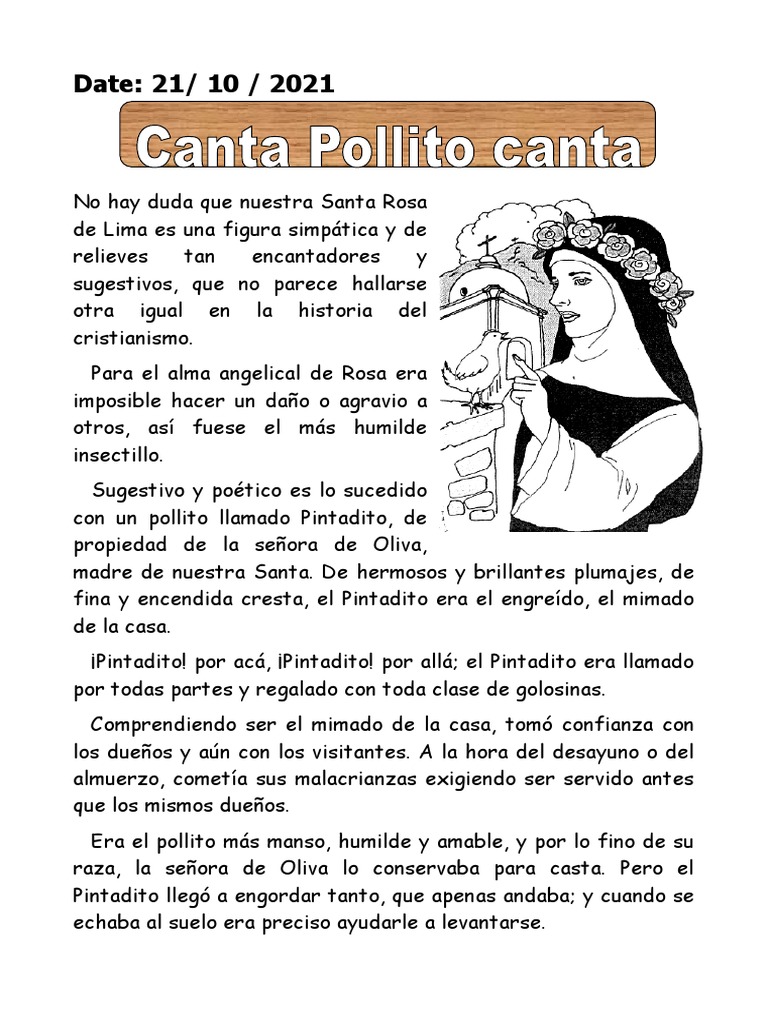 4° Canta Pollito Canta | PDF | Libros para adolescentes