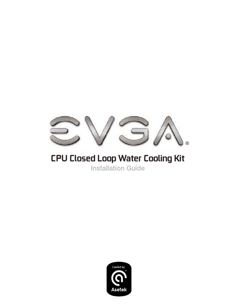 CPU Closed Loop Water Cooling Kit: Installation Guide | PDF ...