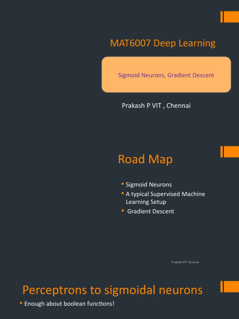 Deep Learning: Sigmoid Neurons & Gradient Descent | PDF | Machine Learning | Learning