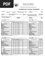School Form 10 SF10 Learner's Permanent Academic Record For Elementary ...