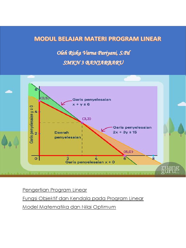 Program Linear Kelas X | PDF