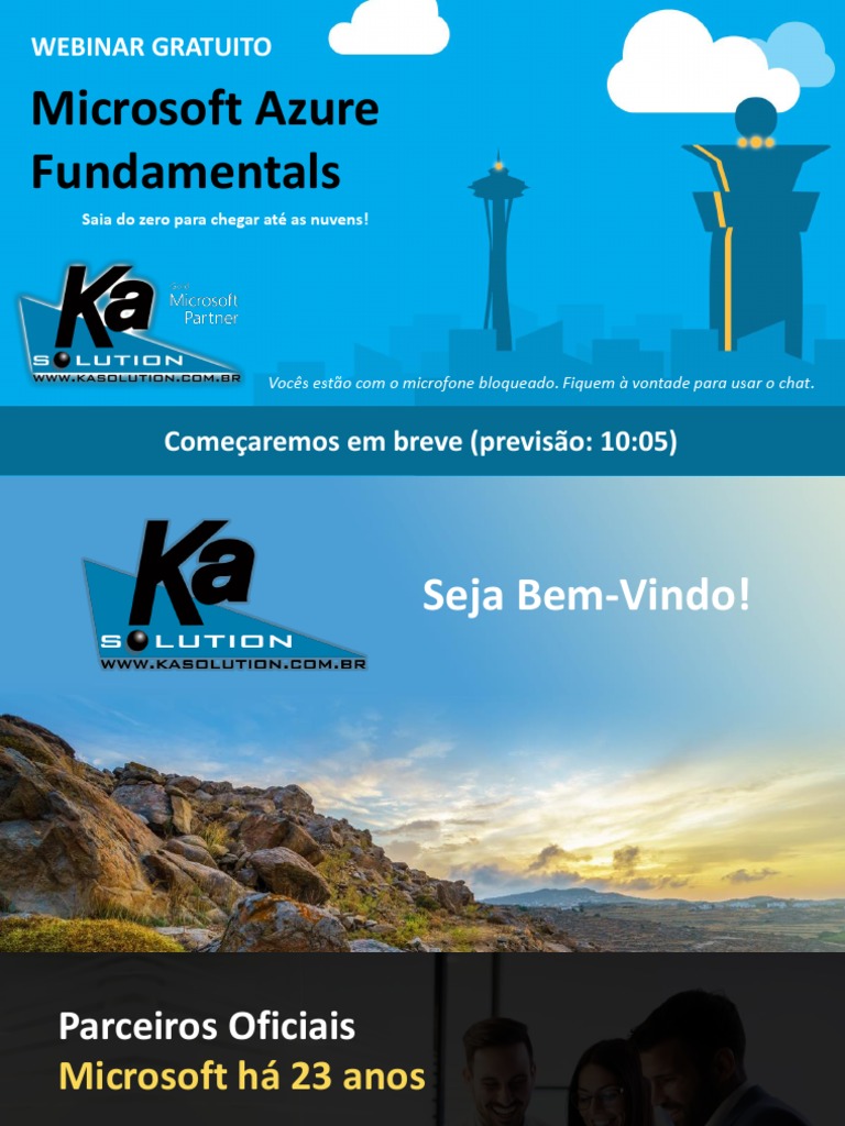Azure Fundamentals Webinar: Entenda os principais conceitos | PDF ...