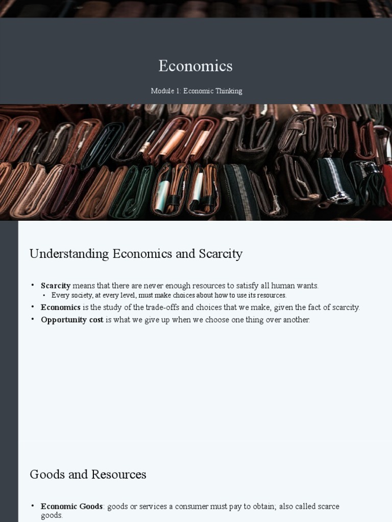 Micro 01 EconomicThinking-3 | PDF | Economics | Microeconomics