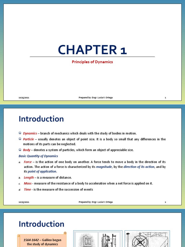Chapter 1 | PDF | Force | Acceleration